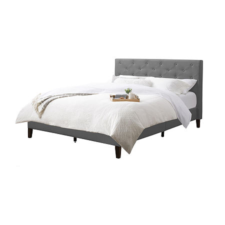 Click here for Nova Ridge Upholstered Tufted Platform Bed  One Si... prices