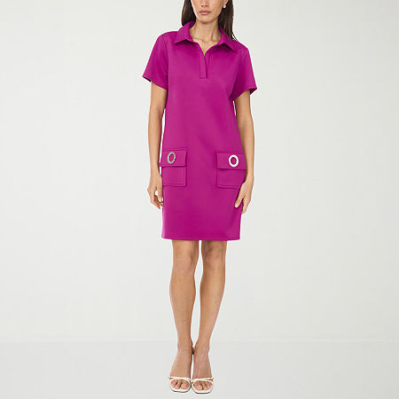 Click here for MSK Womens Short Sleeve Shift Dress  Small  Pink prices