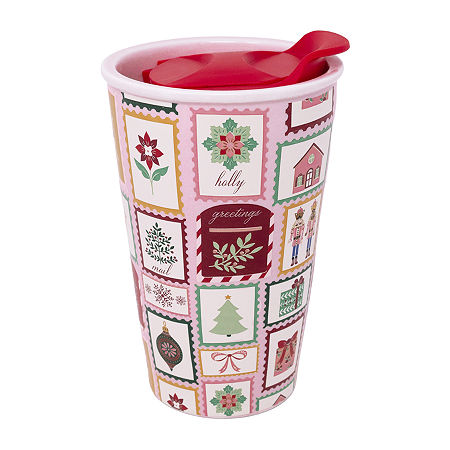 Click here for Martha Stewart Ceramic Travel Mug  One Size  Red prices