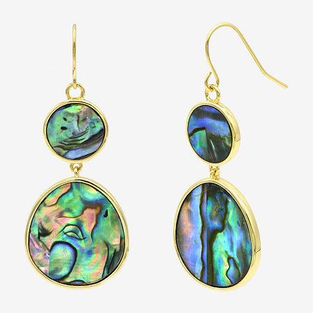 Click here for Sparkle Allure Womens Multi Color Abalone 14K Gold... prices