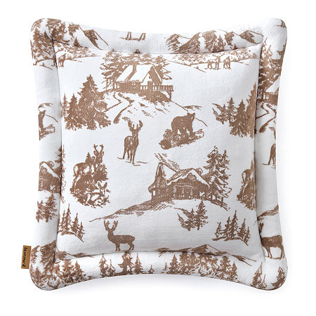 Click here for Bearpaw Mabel Coco Plush Square Throw Pillow  One... prices