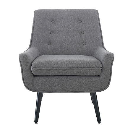 Click here for Trelis Flannel Tufted Club Chair  One Size  Gray prices