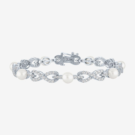 Click here for Gemstone Sterling Silver Infinity 7.5 Inch Tennis... prices