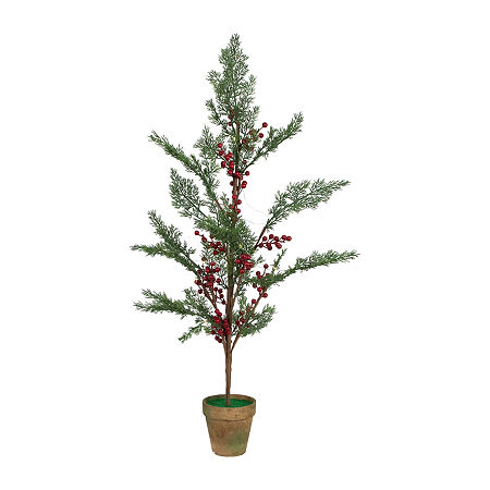Click here for Northlight Berries And Pine Potted 3 Foot Pre-Lit... prices