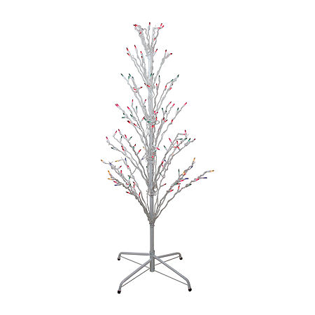 Click here for Northlight Pre-Lit Cascade Twig 4 Foot Pre-Lit Chr... prices