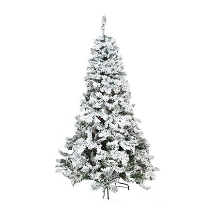 Click here for Northlight Flocked Unlit 7 1/2 Foot Pine Christmas... prices