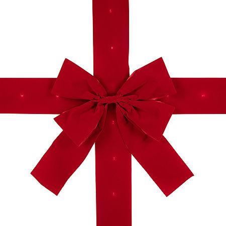 Click here for Northlight 14ft Prelit Red Velvet Door Bow Indoor... prices