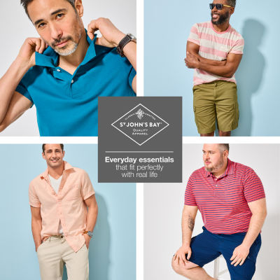 St. John's Bay Temp Flex Mens Slim Fit Flat Front Pant
