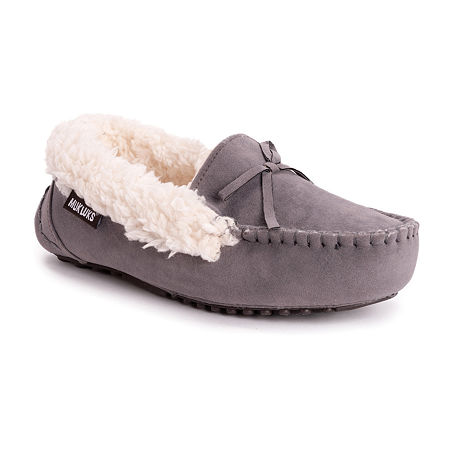 Muk Luks Womens Jaylah Slippers - Light grey