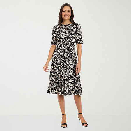 Click here for London Times Womens Short Sleeve Floral Midi Fit +... prices