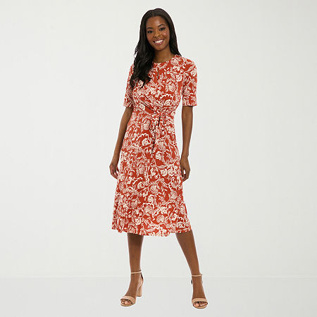 Click here for London Times Womens Short Sleeve Floral Midi Fit +... prices