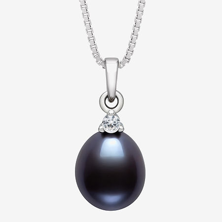 Click here for Womens Black Cultured Freshwater Pearl Sterling Si... prices