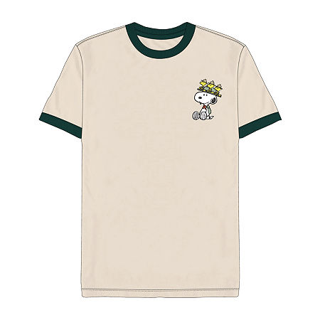 Click here for Mens Crew Neck Short Sleeve Regular Fit Peanuts Gr... prices