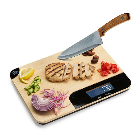 Click here for Sharper Image Bamboo Cutting Board Scale  One Size... prices