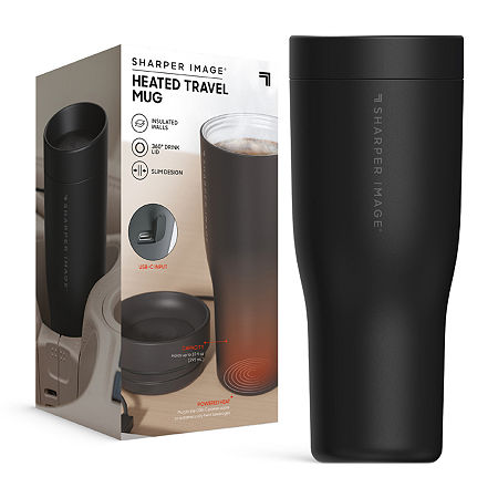 Click here for Sharper Image Heated Travel Mug  One Size  Black prices