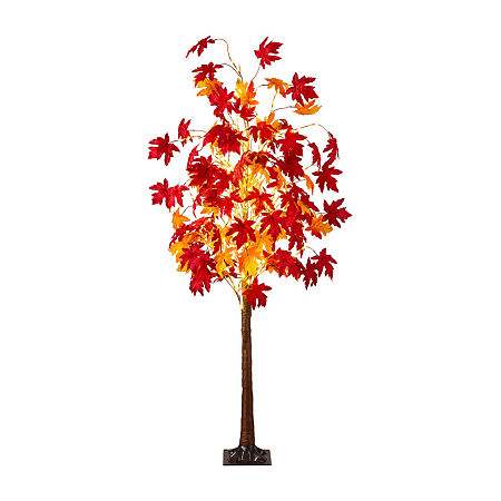 Click here for Nearly Natural 6ft Pre-Lit Autumn Weeping Maple Ar... prices