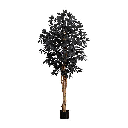 Click here for Nearly Natural 5ft Halloween Black Ficus Indoor Ar... prices
