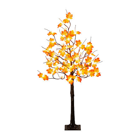 Click here for Nearly Natural 4ft Pre-Lit Autumn Maple Artificial... prices