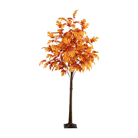 Click here for Nearly Natural 7ft Pre-Lit Autumn Maple Fall Artif... prices