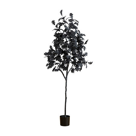 Click here for Nearly Natural 6ft Halloween Black Oak Artificial... prices