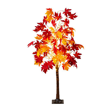 Click here for Nearly Natural 5ft Pre-Lit Autumn Weeping Maple Ar... prices
