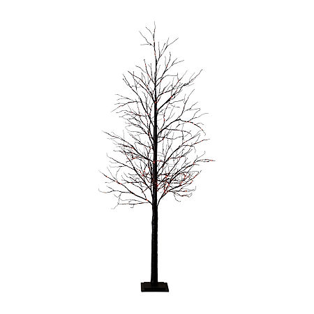 Click here for Nearly Natural 8ft Pre-Lit Halloween Twig Lighted... prices