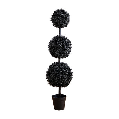 Click here for Nearly Natural 5ft Uv Black Boxwood Ball Topiary I... prices