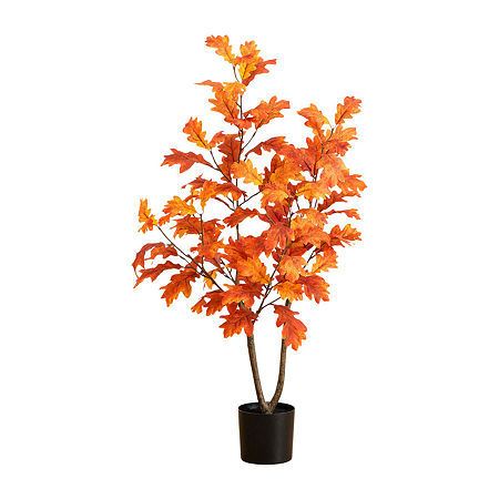 Click here for Nearly Natural 3ft Autumn Oak Indoor Artificial Tr... prices