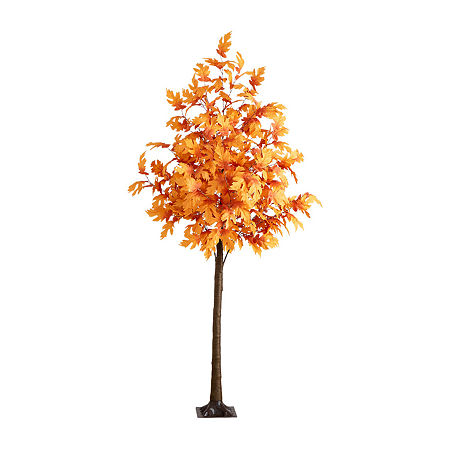 Click here for Nearly Natural 8ft Pre-Lit Autumn Maple Lighted In... prices