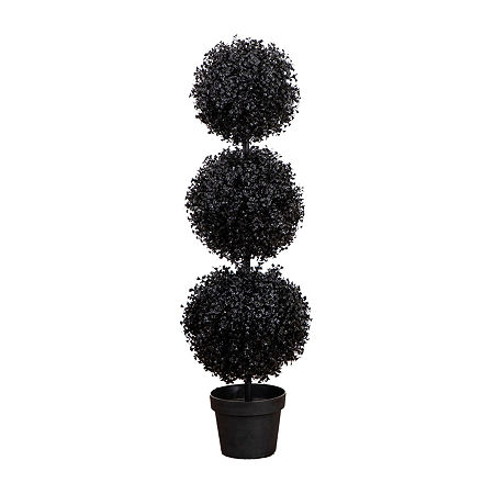 Click here for Nearly Natural 3ft Uv Black Boxwood Topiary In/Out... prices