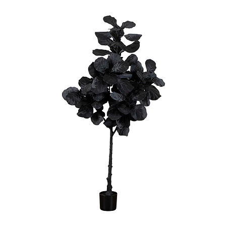 Click here for Nearly Natural 6ft Halloween Black Fiddle Leaf Ind... prices