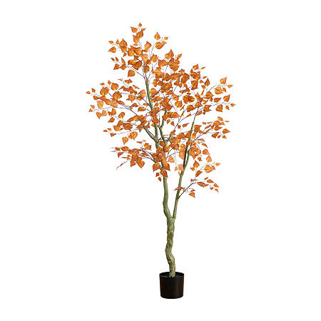 Click here for Nearly Natural 6ft Autumn Birch Leaf Artificial Tr... prices