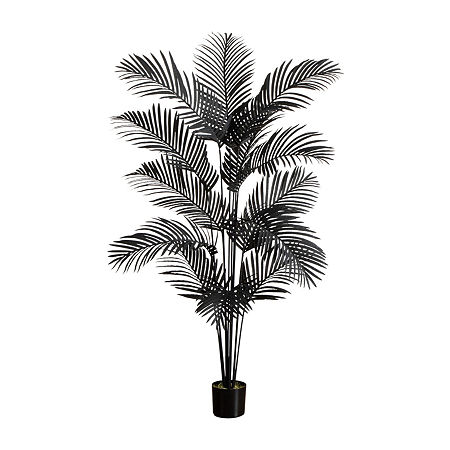 Click here for Nearly Natural 6ft Black Paradise Palm Artificial... prices