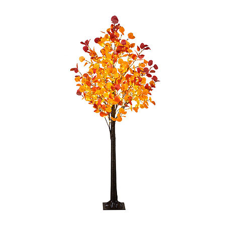 Click here for Nearly Natural 6ft Pre-Lit Autumn Eucalyptus Artif... prices