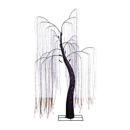Click here for Nearly Natural 7ft Pre-Lit Halloween Artificial Tr... prices