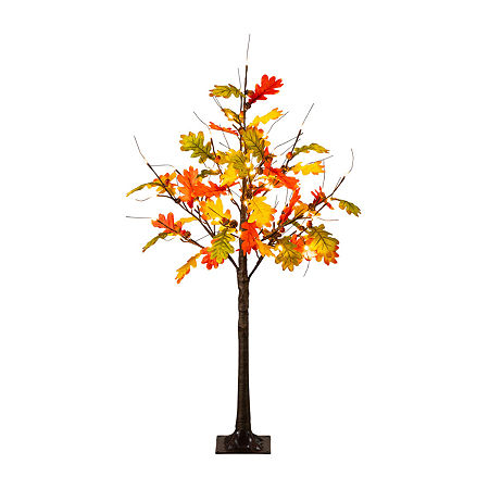 Click here for Nearly Natural 4ft Pre-Lit Autumn Maple Artificial... prices