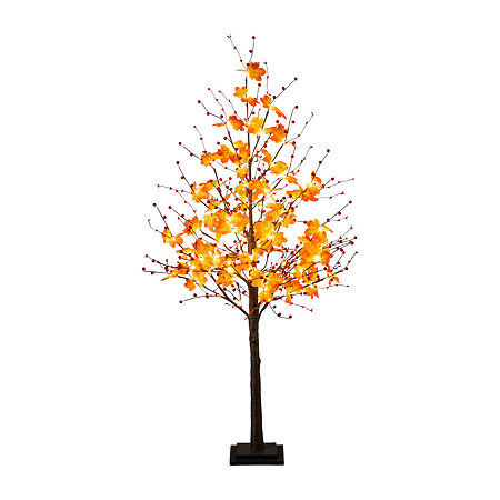 Click here for Nearly Natural 5ft Autumn Maple Fall Lighted Indoo... prices