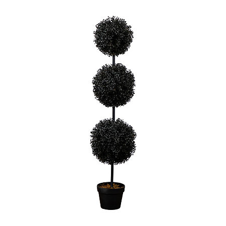 Click here for Nearly Natural Halloween Black Boxwood Artificial... prices