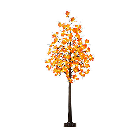 Click here for Nearly Natural 6ft Pre-Lit Autumn Maple Artificial... prices