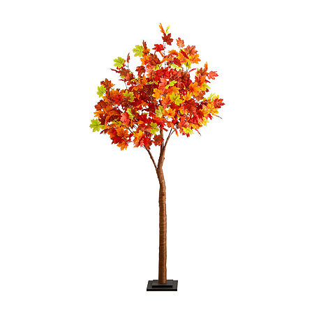 Click here for Nearly Natural 6ft Pre-Lit Autumn Maple Artificial... prices