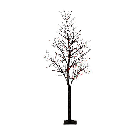 Click here for Nearly Natural 7ft Pre-Lit Halloween Twig Lighted... prices