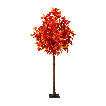 Click here for Nearly Natural 6ft Pre-Lit Autumn Artificial Tree... prices