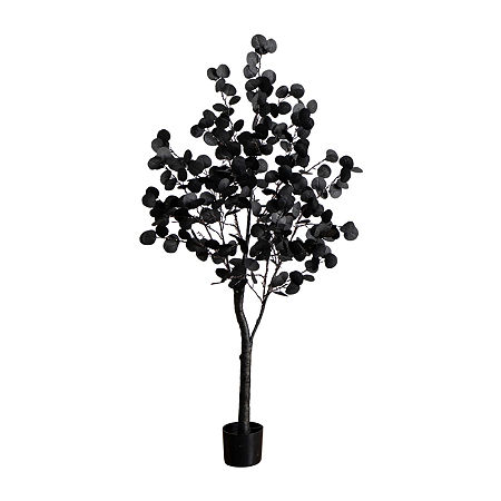 Click here for Nearly Natural 5ft Pre-Lit Black Eucalyptus Lighte... prices