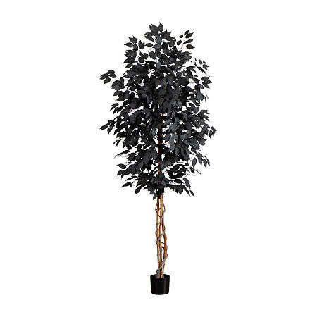 Click here for Nearly Natural 7ft Black Ficus Indoor Artificial T... prices