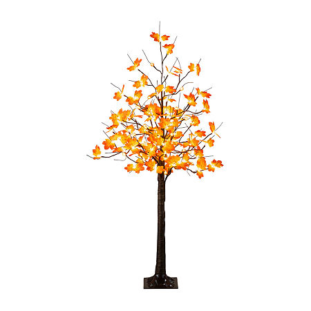 Click here for Nearly Natural 5ft Pre-Lit Autumn Maple Lighted In... prices
