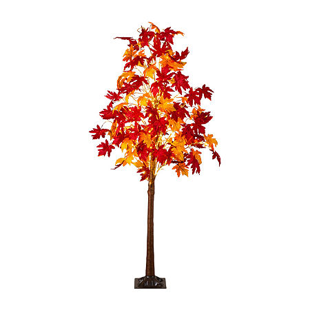 Click here for Nearly Natural 7ft Pre-Lit Autumn Weeping Maple Ar... prices
