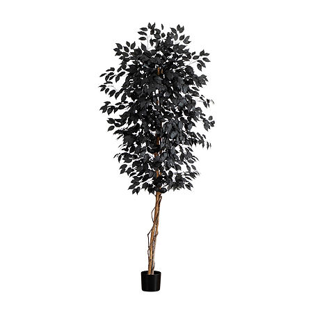Click here for Nearly Natural 6ft Black Halloween Ficus Artificia... prices
