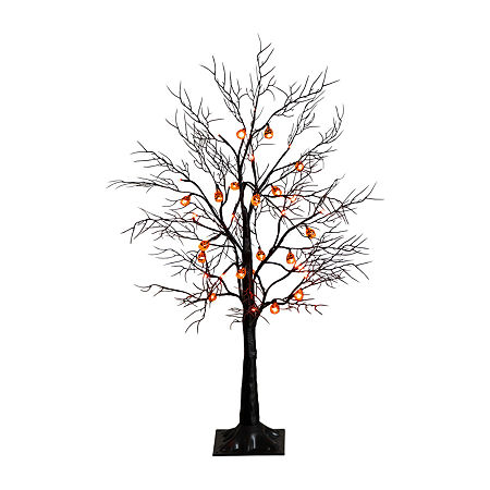 Click here for Nearly Natural 3ft Pre-Lit Halloween Black Twig Ar... prices