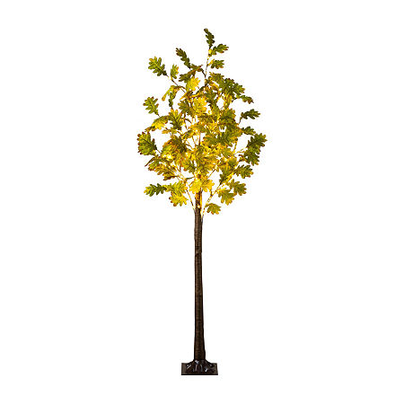 Click here for Nearly Natural 5ft Pre-Lit Autumn Oak Artificial T... prices