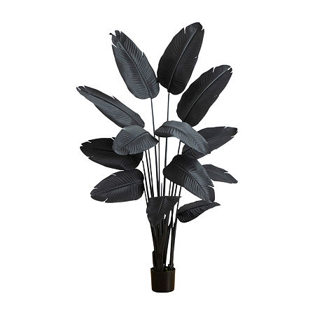 Click here for Nearly Natural 6ft Halloween Black Travelers Palm... prices